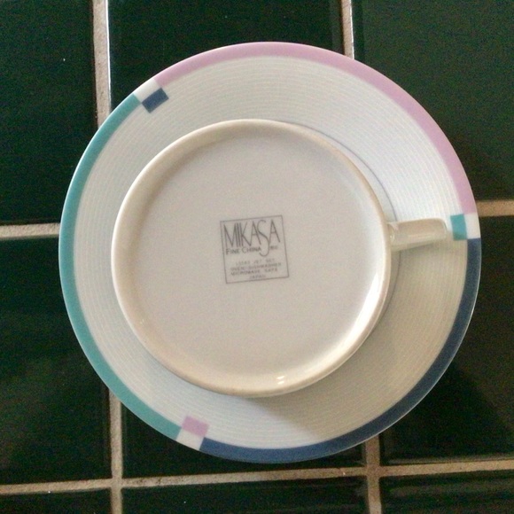Mikasa | Dining | 26 Mikasa Jet Set China Cups And Saucers Set Of 4 ...
